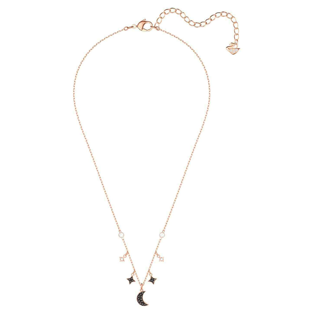 Moon and star necklace swarovski store