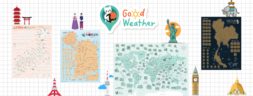 Good Weather Travel Scratch Maps