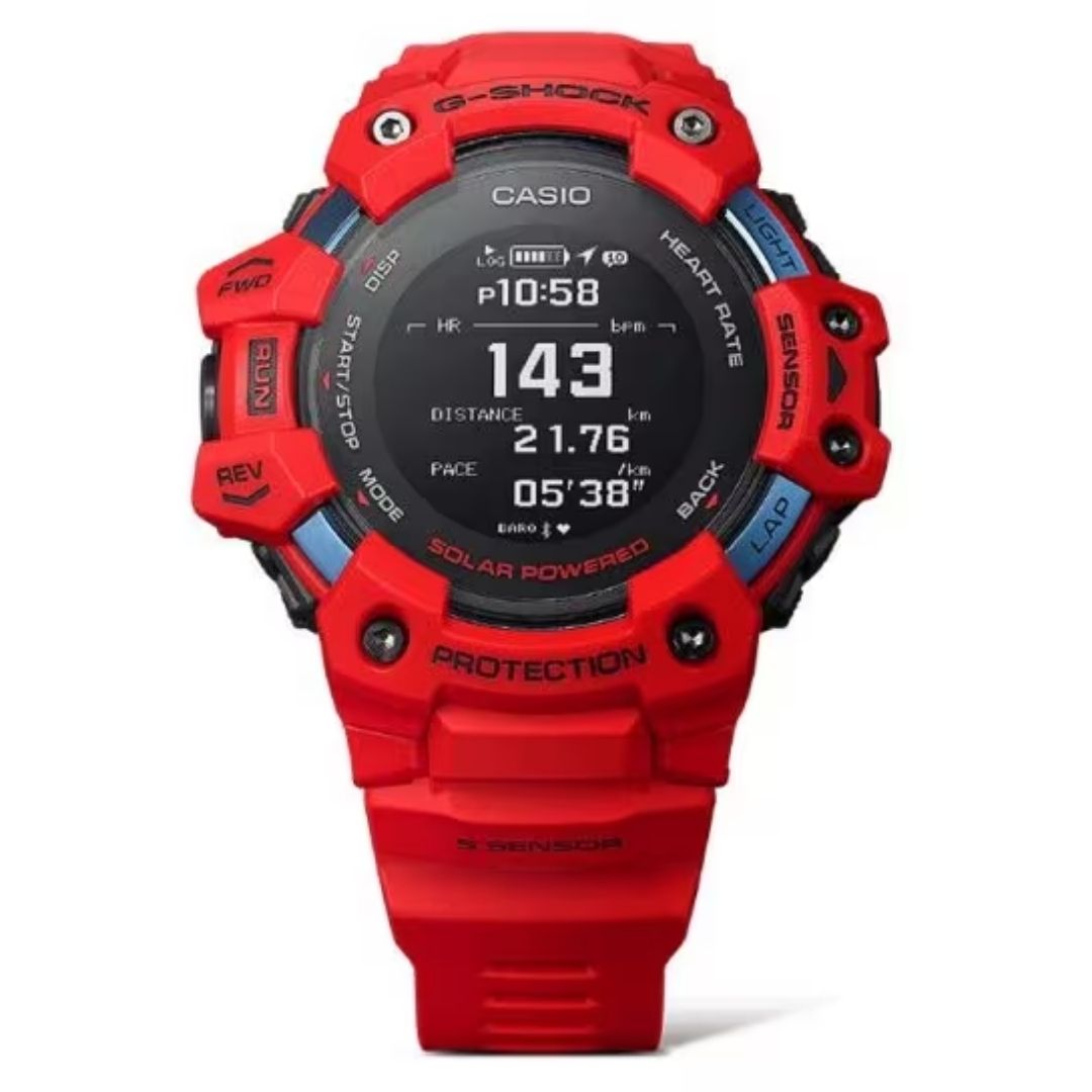CASIO G-SQUAD GBD-H1000 Series Red Watch GBD-H1000-4PR