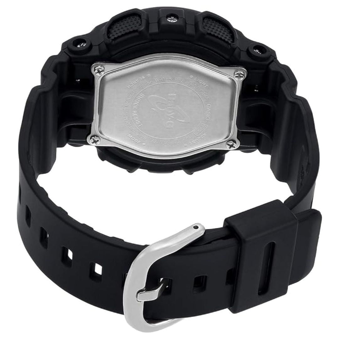 Casio Baby-G Black and Rose Gold Analog-Digital Ladies Watch BA-110RG-