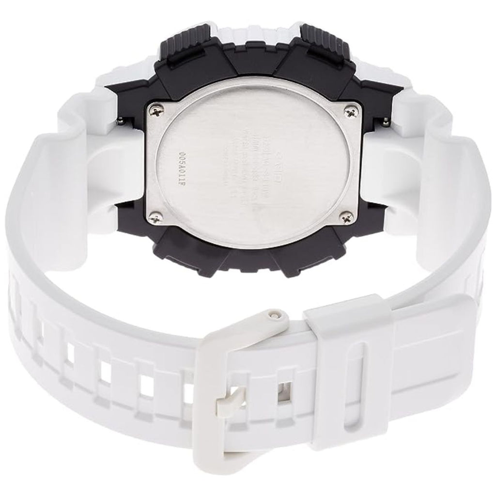 Casio Men Black White Analog-Digital Combination Solar Watch AQ-S810WC