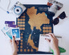 Thailand Scratch Off Travel Map Personalized Poster