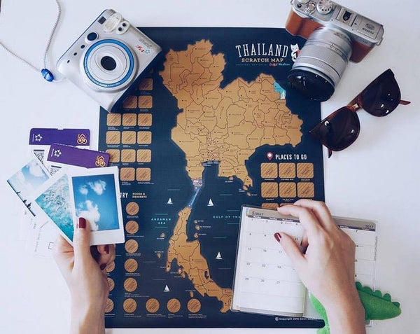 Thailand Scratch Off Map - Travel to Thailand Scratch Map
