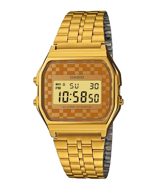 CASIO Men's Vintage Gold Tone Chrongoraph Alarm LCD Digital Watch #A15