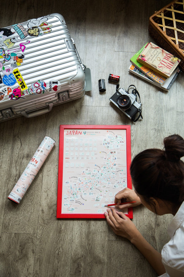 Japan Scratch Travel Map - Travel to JapanJapan Scratch Off Travel Map ...