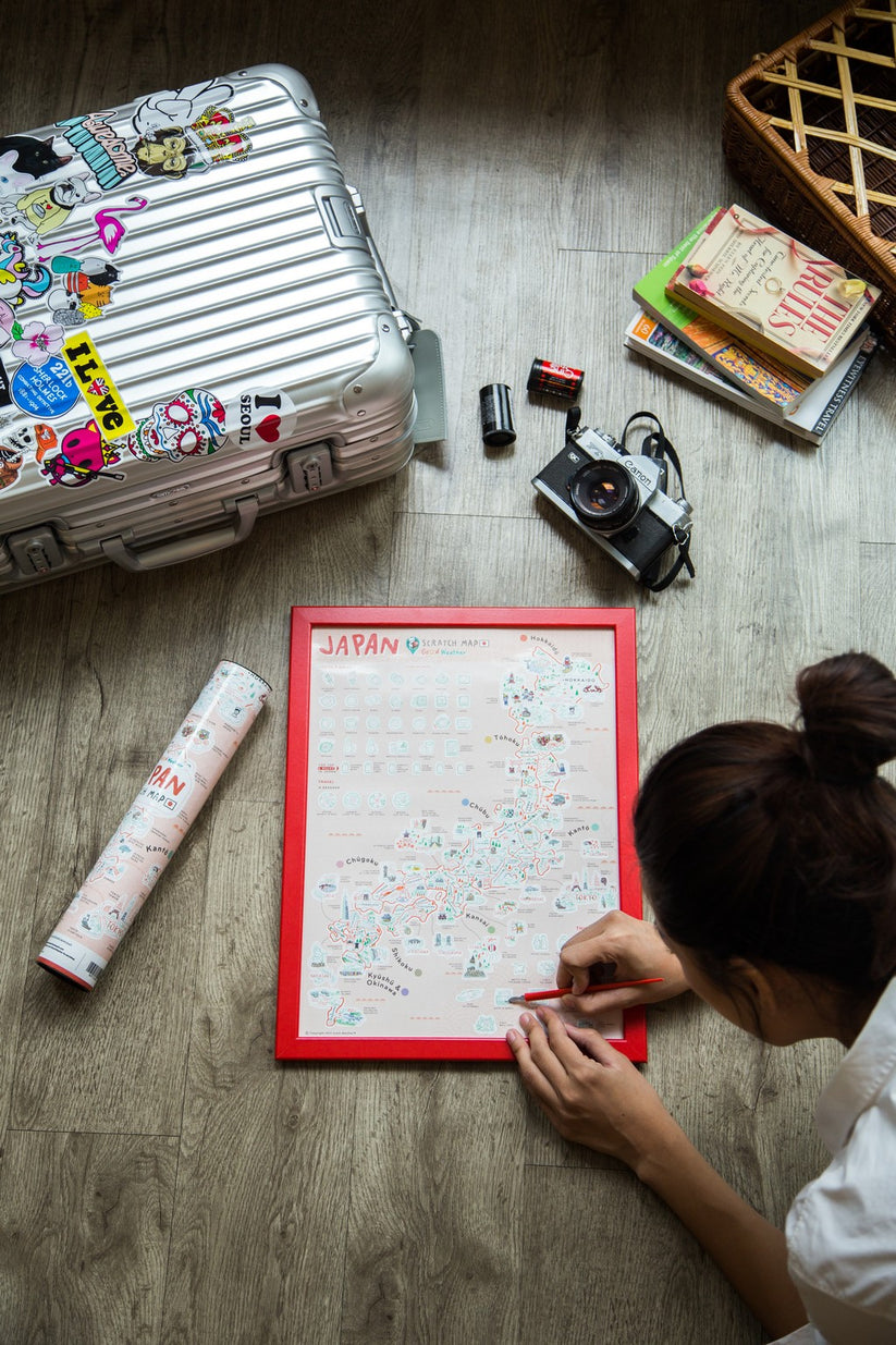 Japan Scratch Travel Map - Travel to JapanJapan Scratch Off Travel Map ...